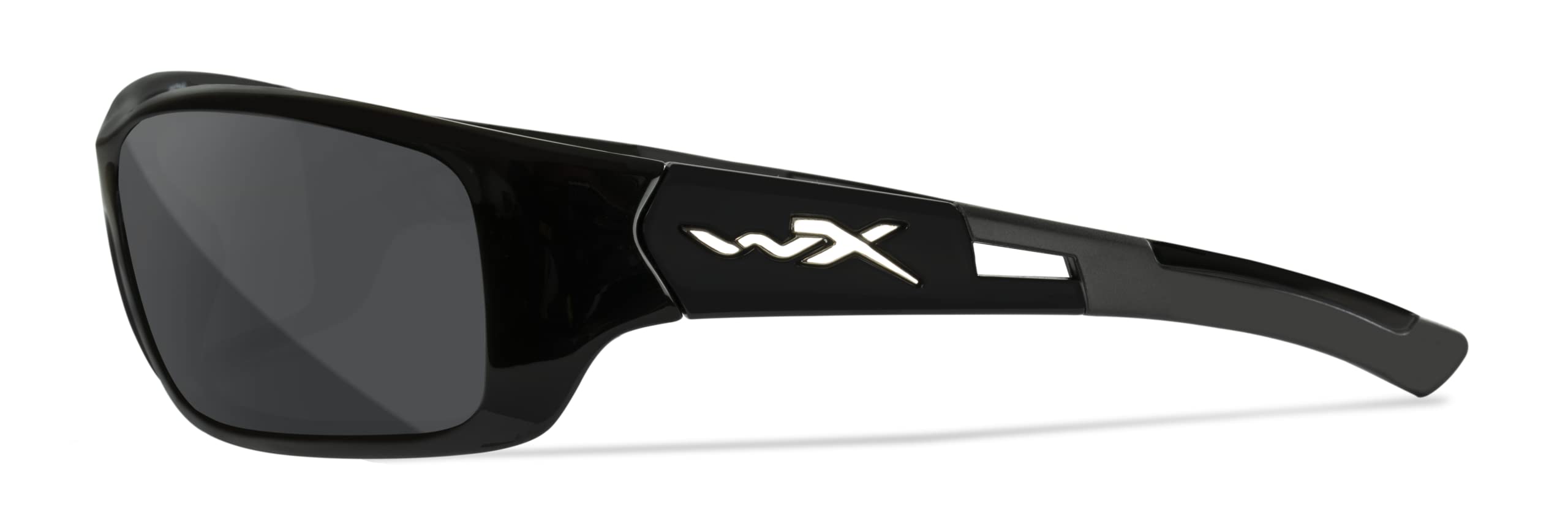 Wiley X Slay Sunglasses, Polarized Smoke Grey, Gloss Black