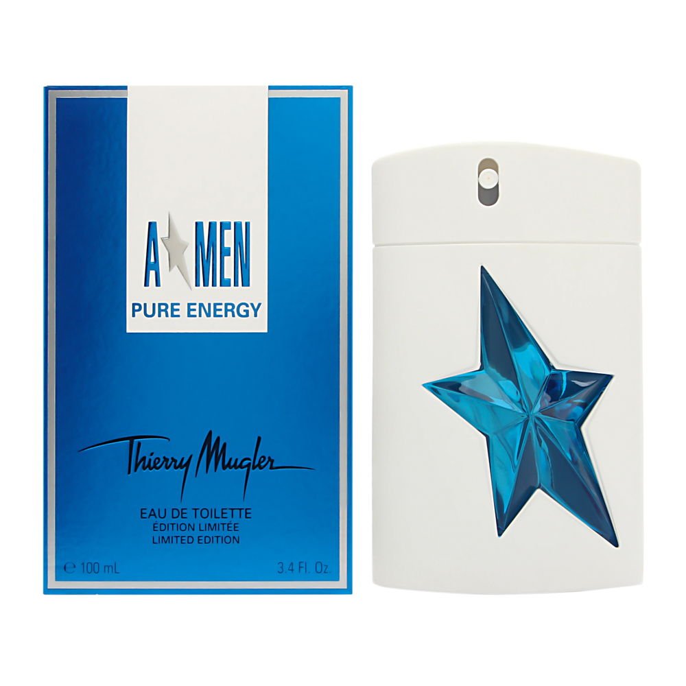 Thierry Mugler Angel Men Pure Energy Eau De Toilette Spray, 3.4 Ounce