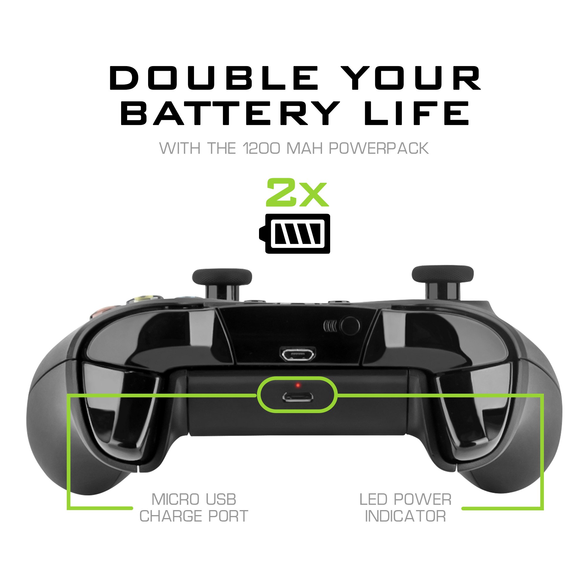 Surge Xbox One Controller Charging Cable and Battery Pack - Xbox One