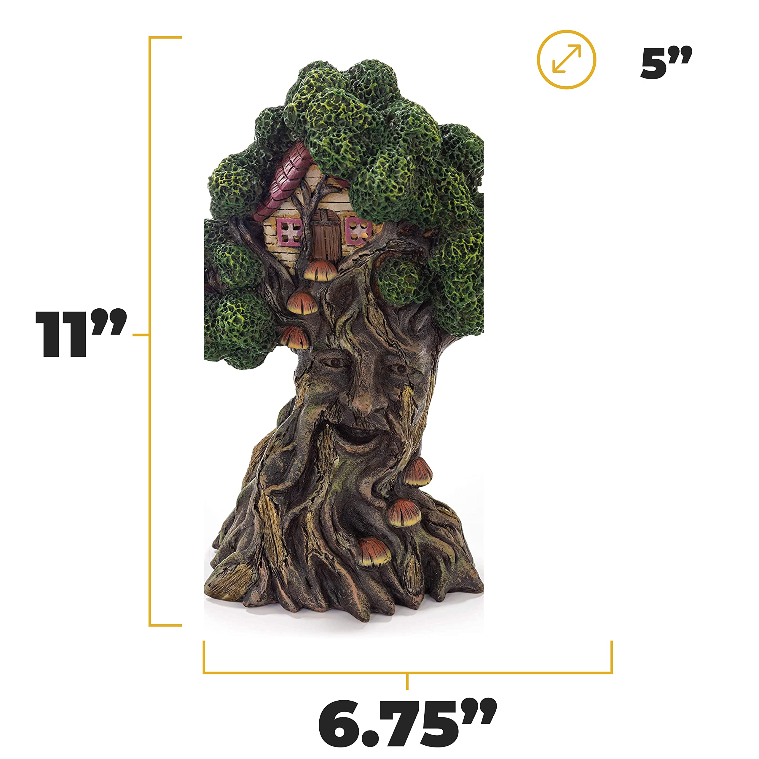 VP Home Enchanted Glowing Tree Solar Light for Home and Outdoor Decor Enchanted Tree Solar Powered Flickering LED Garden Light Glowing Tree Backyard Halloween Decoration