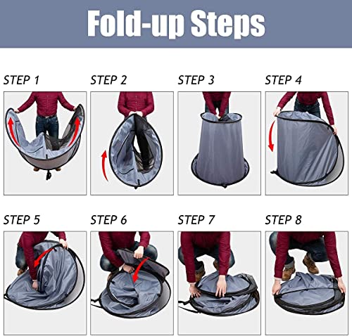 Single Portable Mosquito Net Tent, Pop UP Mosquito Tent for Camping Outdoor Travling Backyard, Self Standing Auto- Expanding
