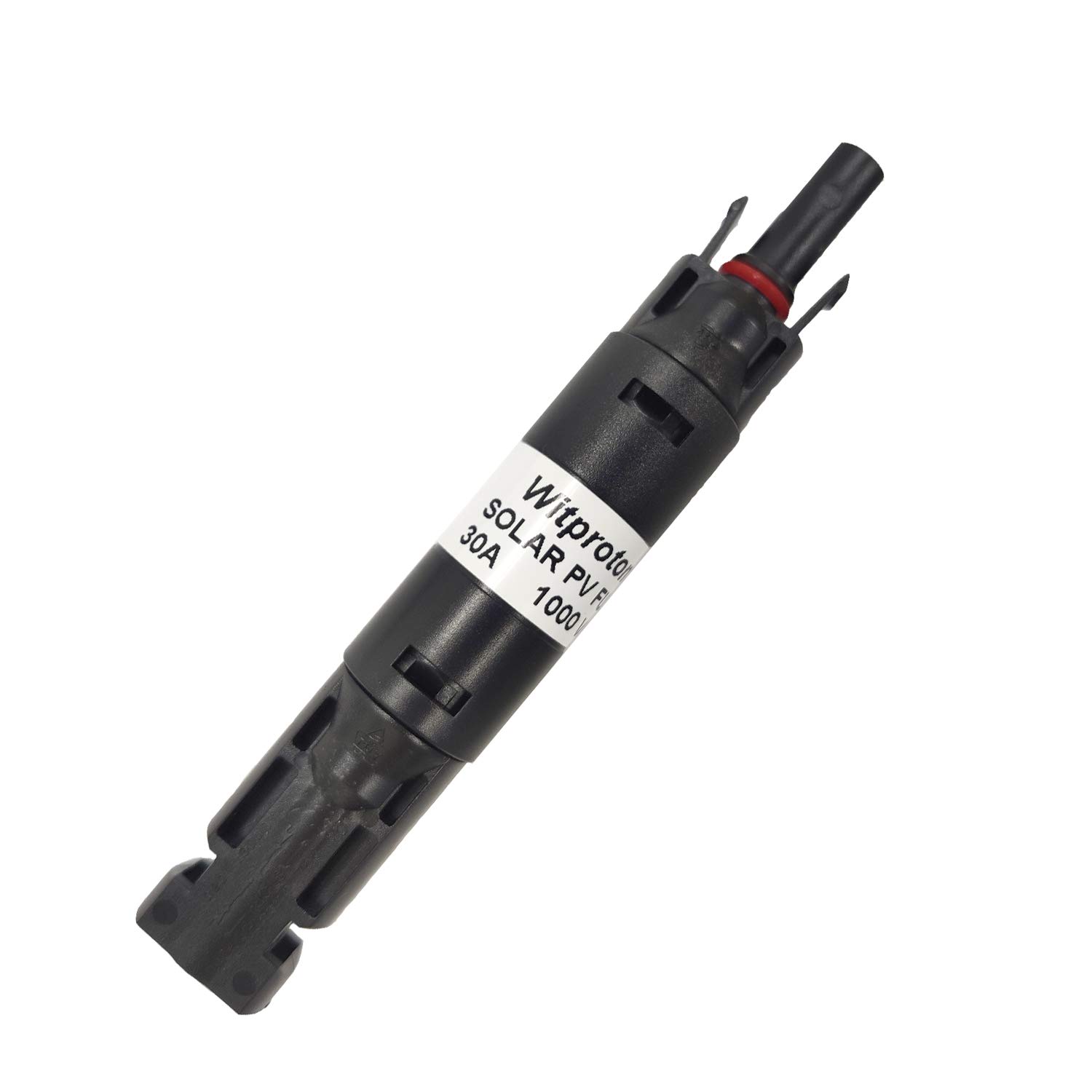 Witproton 30A Solar in-line Fuse Holder, IP68 1000V for Solar Panel and Inverter in Photovoltaic System, Male and Female Connector with 1 Fuse
