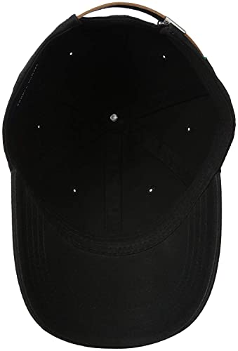 Tommy Hilfiger Men's Logo Dad Baseball Cap, Tommy Black, One Size
