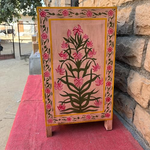 Wooden Beautiful Painted Nightstand Table, Handicraft Bedside Table/Lamp Table/Side Table/Storage Table