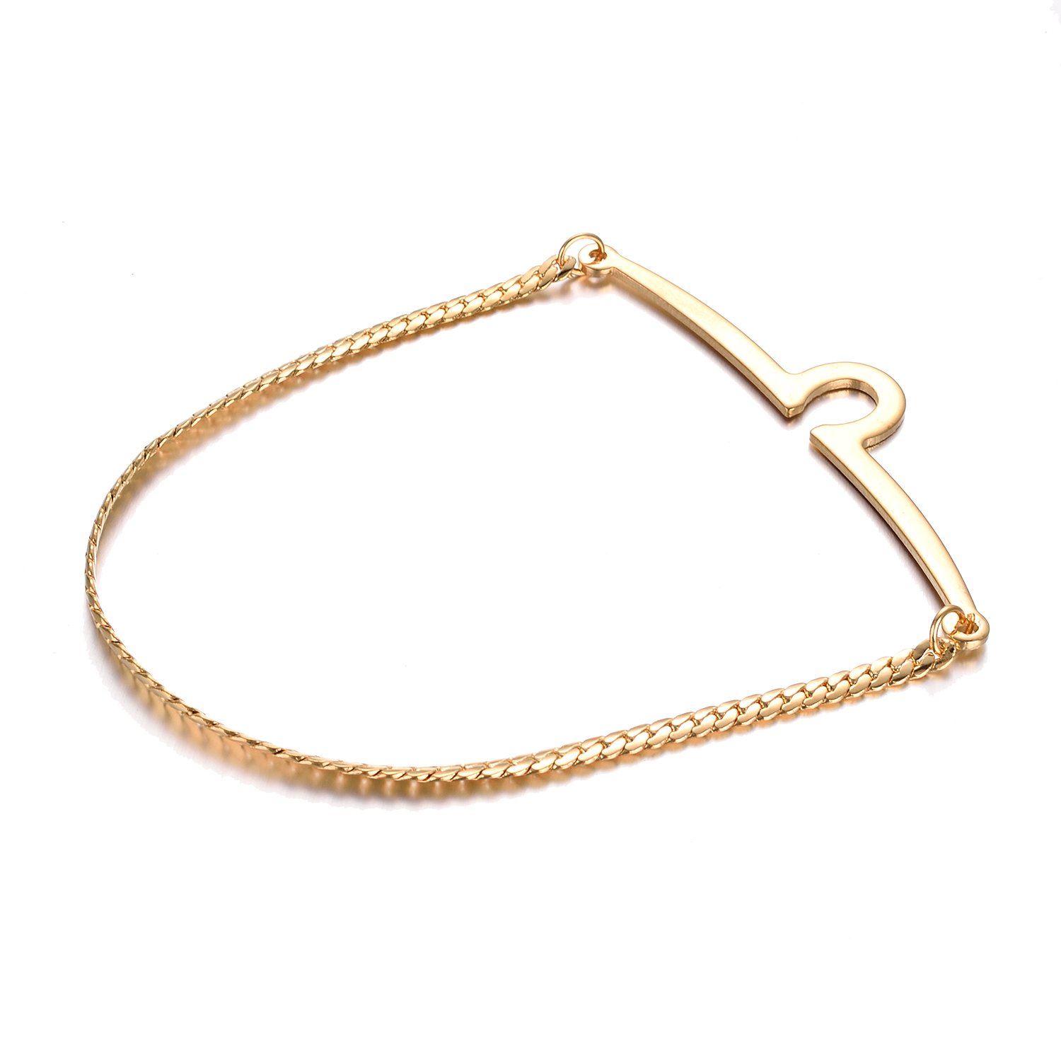 Yoursfs Gold Tie Chain for Men Gold Plated Single Loop Tie Bar/Pin/Clasp Chain Mens