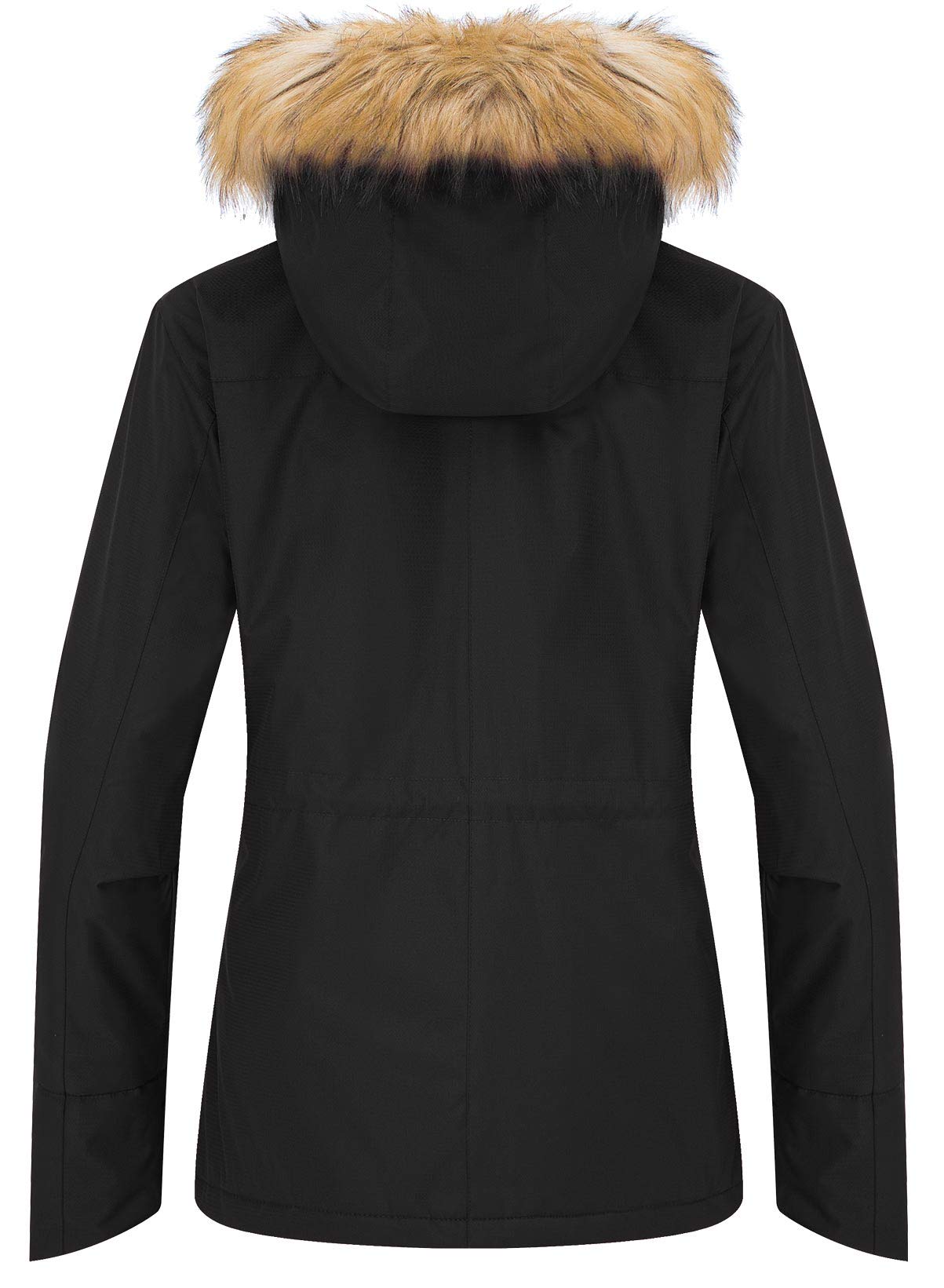 wantdo Women's Winter Coats Mountain Skiing Jacket Softshell Snowboarding Coat Dark Gray S