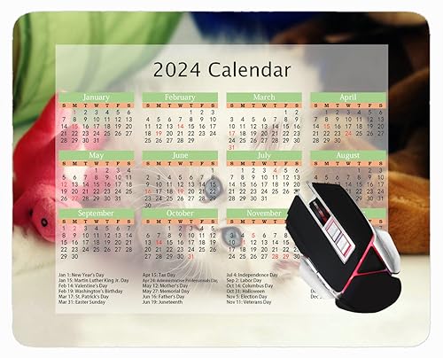 YENDOSTEEN Calendar 2024,Sky Rocks Sunset Ocean Surf Beach Mouse Pads Type 566