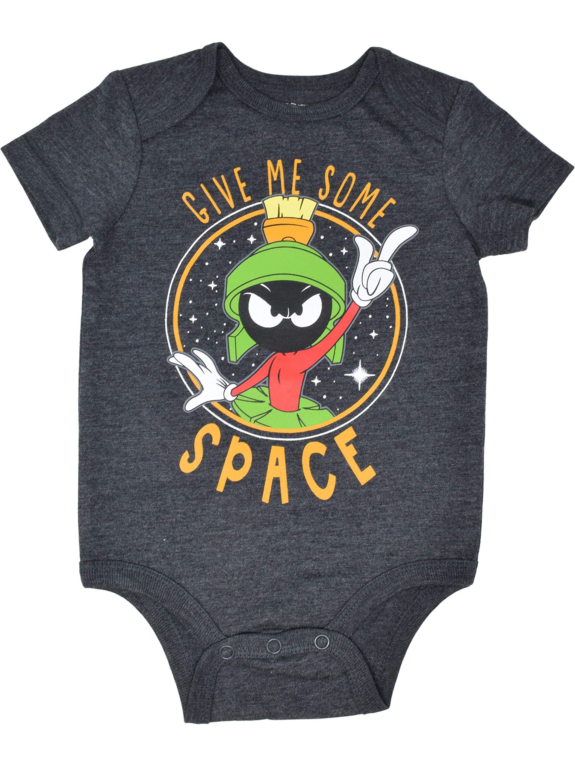 Warner Bros. Looney Tunes Baby Boys 3 Pack Bodysuits: Bugs Taz Marvin 0-3 Months