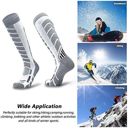 UGUPGRADE Merino Wool Ski Socks, Lightweight Snowboard Socks for Skiing, Snowboarding, Men Women