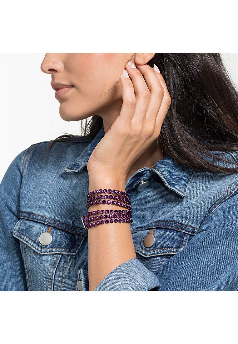 Swarovski Swarovski Power 5511699 Purple Alcantara Fabric Bracelet