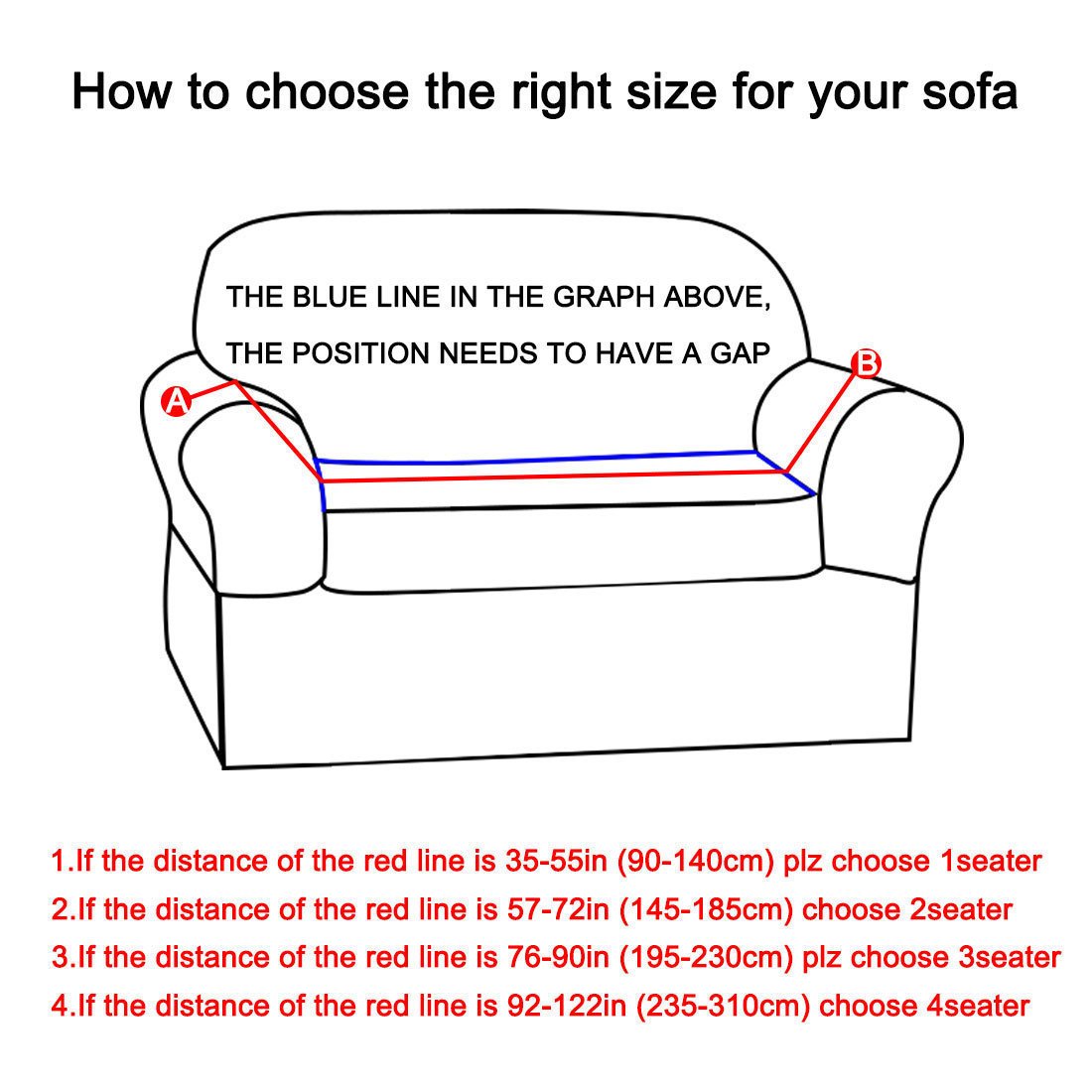 uxcell Printed Sofa Cover Stretch Couch Covers Elastic Universal Furniture Slipcovers, Small