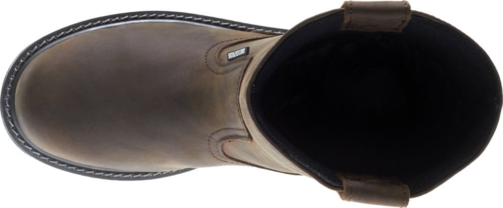 Wolverine Men's Floorhand 10" Waterproof Wellington Boot, Dk Brown, 9.5 X-Wide