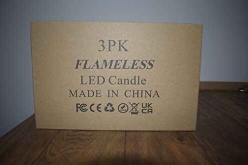 UNIVELA Candles Set of 3 Flameless 4" 5" 6" Unscented Tealight Butterfly Flower Plants Decor Real Wax Pillar Candle LED Lights 12 Color Changing 4H 8H Timer Remote Control AAA Batteries Operated