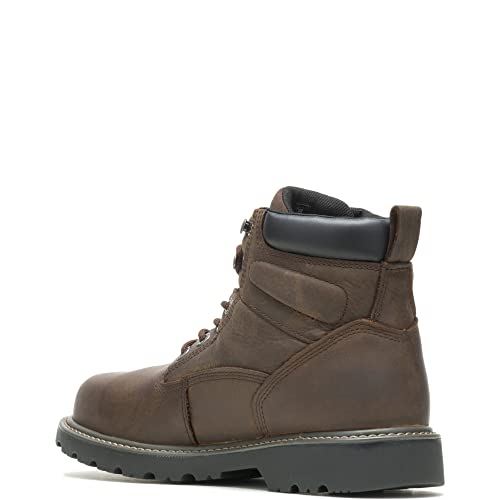 WOLVERINE Men's Floorhand 6 Inch Waterproof Soft Toe-M Work Boot, Dark Brown, 10 M US