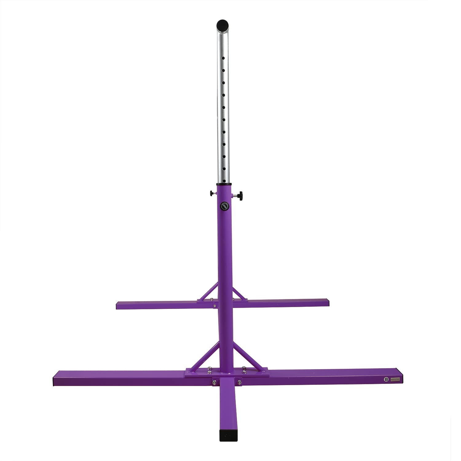 walsport Gymnastics Bar Horizontal Kip Bar Adjustable Height 3' to 4.6' Expandable Gymnastic Equipment Junior Training Bar for Home, Pink