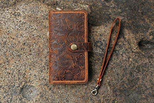 Women Vintage embossing leather Wristlet Galaxy S8 S8+ plus wallet case phone wallet/leather Galaxy S8 S8+ plus wallet cover GX20MW-B