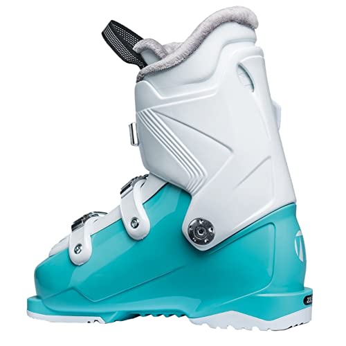 Tecnica Junior JT3 Pearl 3-Buckle Soft Warm Functional Comfortable Alpine All Mountain Freeride Race Ski Boots, Light Blue 2022, 6.5