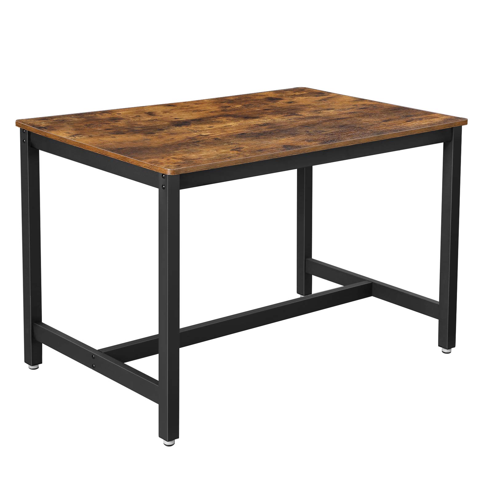 VASAGLE Dining Table Set, Bar Table and Chairs Set, Rustic Brown and Black ULBT218B01 & 47 Inches Dining Room Table for 4, 47.2 x 29.5 x 29.5 Inches, Brown