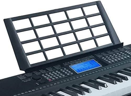 Technical Pro 61 Keys Electric Piano Learning Keyboard Bundle with Seat, Stand and Mic, 3x Learning Mode, Built In Speaker Headphone, LCD Display, LED Lights, Seat/Stand Included, USB, Wired Mic