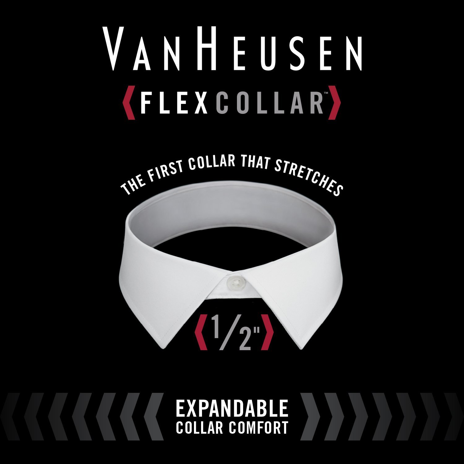 Van Heusen mens Regular Fit Flex Collar Check Dress Shirt, Midnight, 15.5 Neck 32 -33 Sleeve Medium US