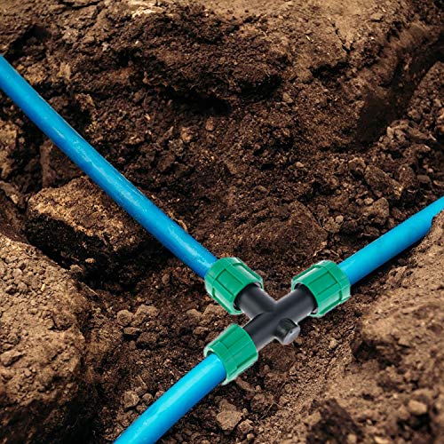 Xgood 9 Pieces Drip Irrigation Tubing Coupling Compatible with Most 16-17 mm Drip Tape AG Tubing Drip or Sprinkler Systems