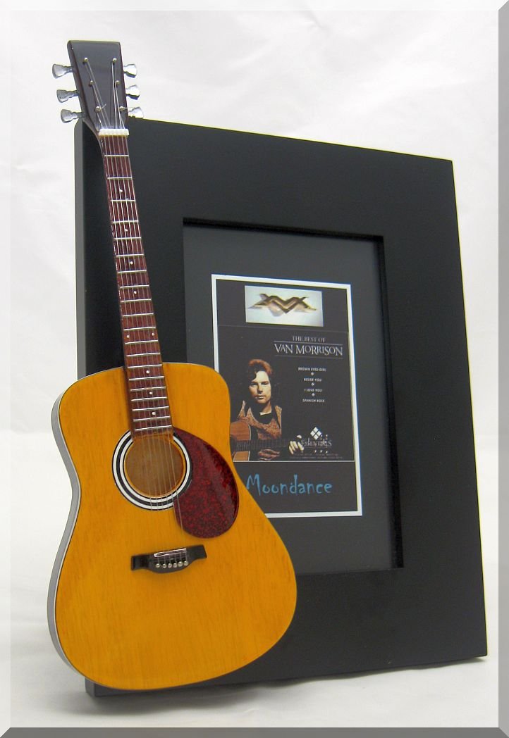 VAN MORRISON Miniature Guitar Picture Frame Moondance