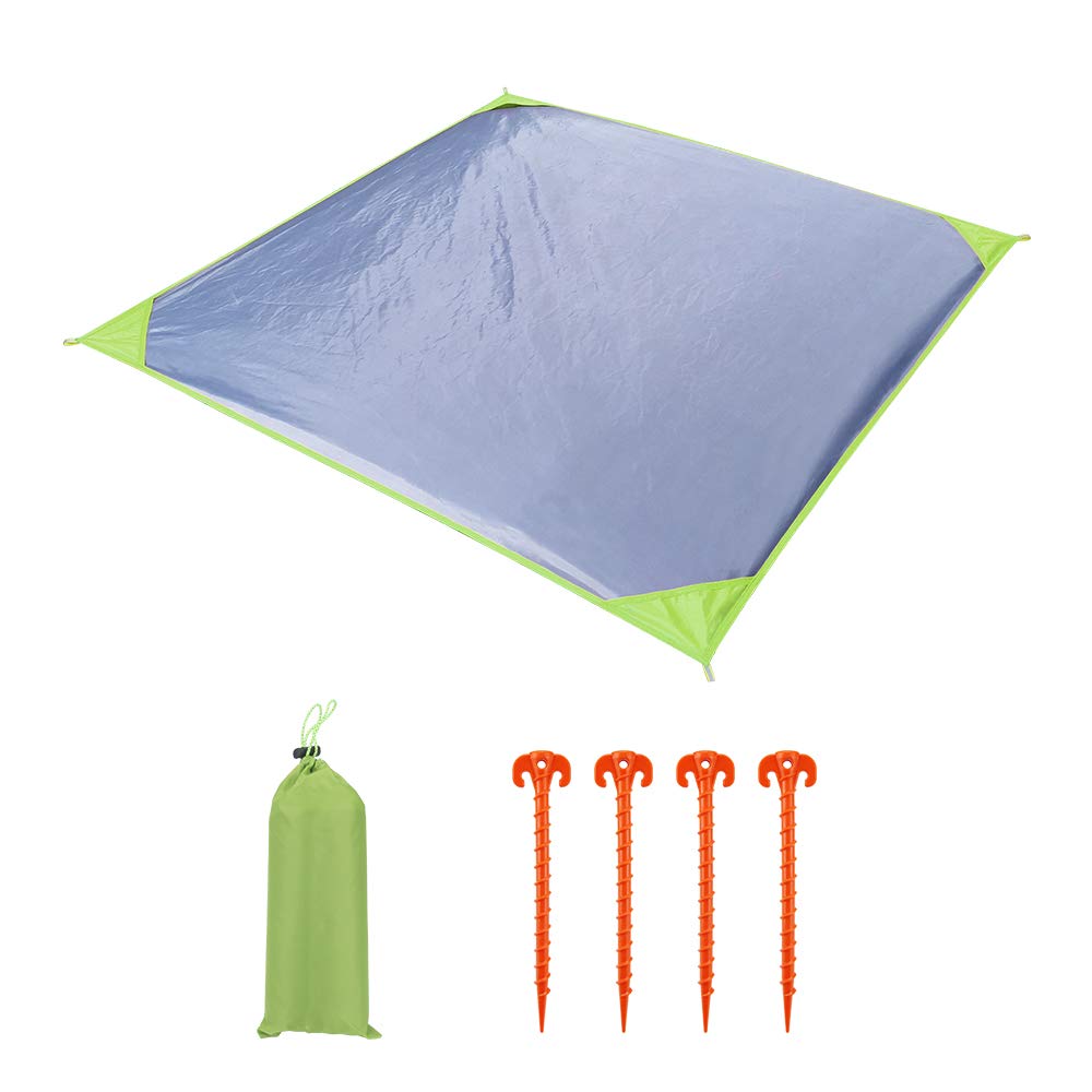 Waterproof Tent Footprint Picnic Mat Beach Blanket Mutifunctional Camping Tarp with Drawstring Bag for Picnic Beach Hiking
