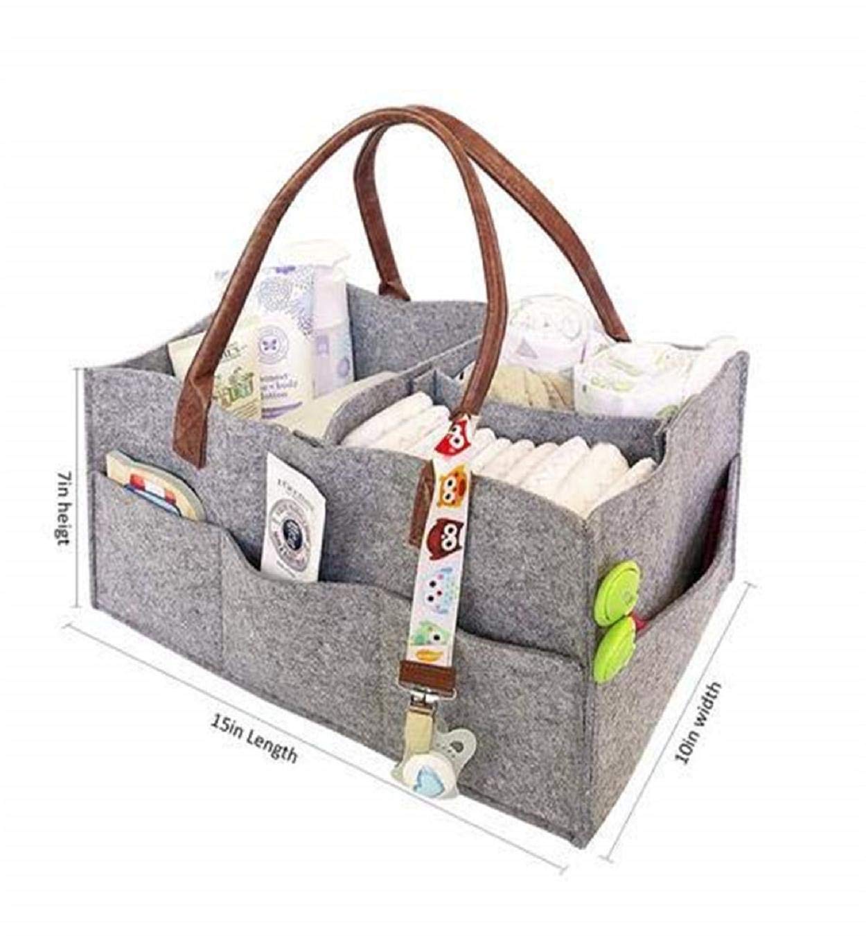 Storage Bag, Durable and Lightweight Foldable Felt Storage Bag Portable Lightly Multifunction Changeable Compartments for Car Travel Indoor