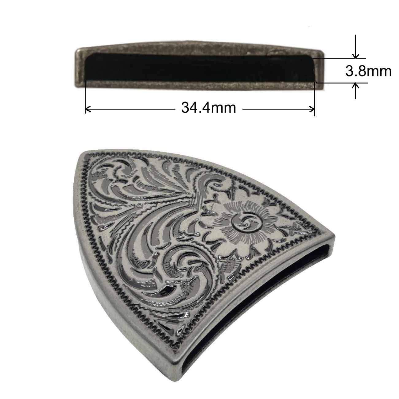 ToSSme Men Belt Buckles Silver Western Cowboy Buckles Set Belt Buckle (38mm Wide)