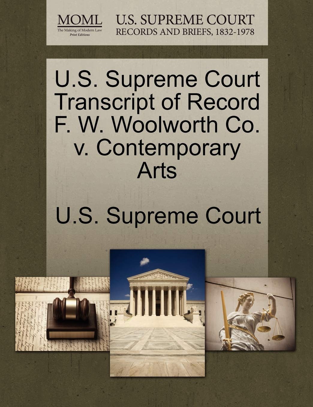 U.S. Supreme Court Transcript of Record F. W. Woolworth Co. v. Contemporary Arts