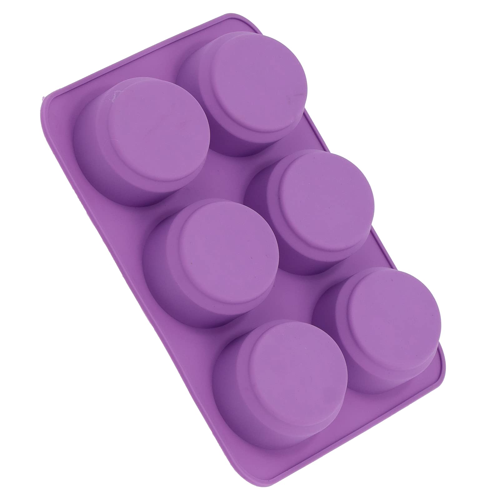 VTOSEN 6-Grid Originality Mold Silicone Hand Made Soap Cake Mold for Home Bakery, Versatile and Durable Mold for Creative Bakery Supplies(Oval Crown)