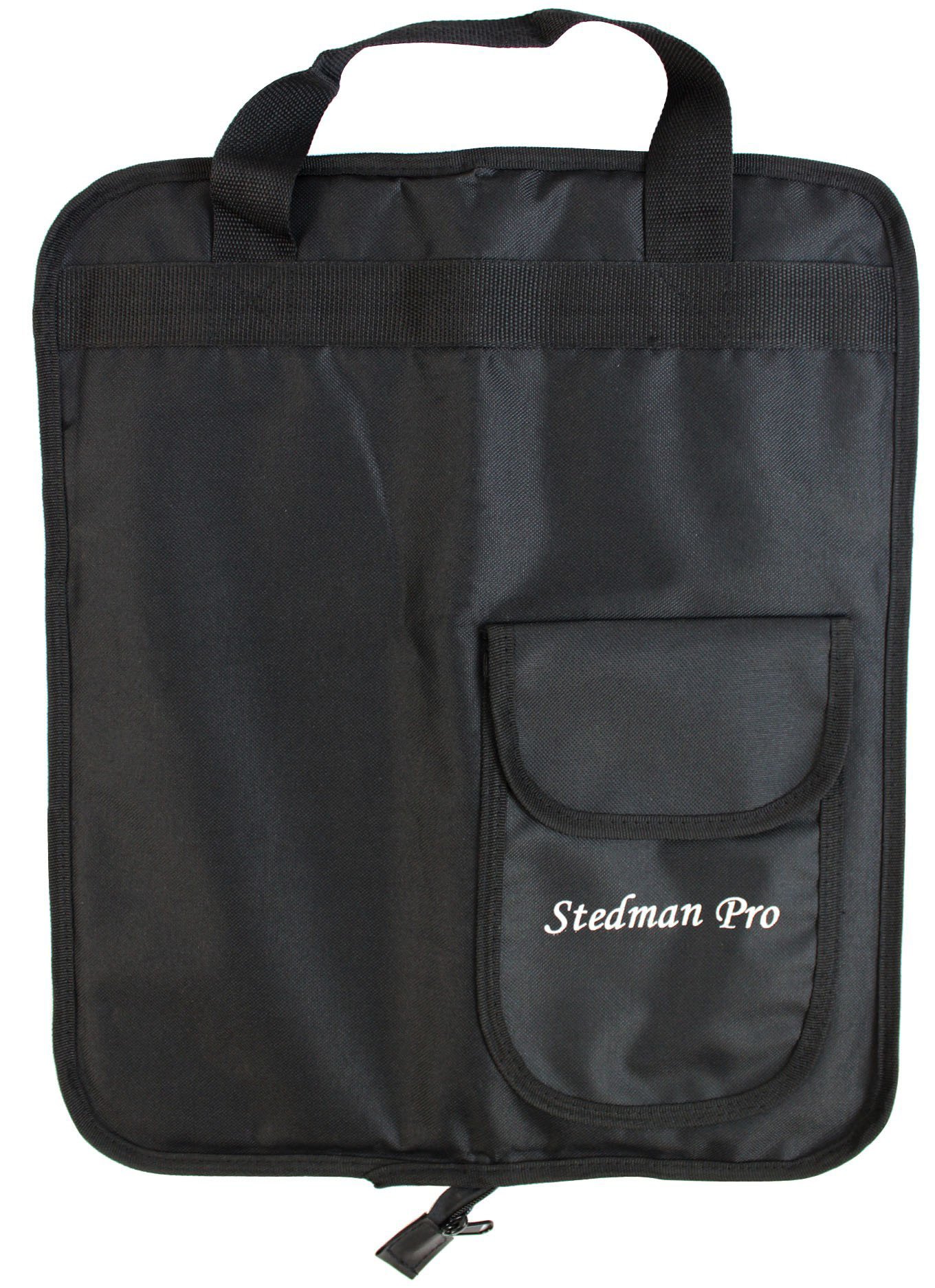 YMC DSB10-BK 10mm Foam Drum Stick Bag Holder Mallet Bag Drumstick Bag with A Drum Key -Black