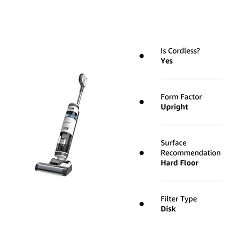 Tineco iFLOOR3 Cordless Wet Dry Vacuum Cleaner, Lightweight, One-Step Cleaning for Hard Floors