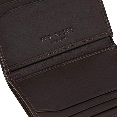 Ted Baker Men's 0 Travel Accessory-Bi-Fold Wallet, Dk-Brown, One Size