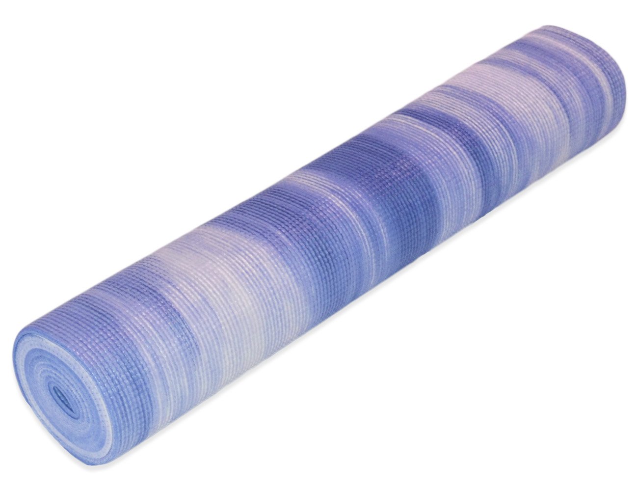 YogaAccessories 1/4" Thick High-Density Deluxe Non-Slip Exercise Pilates & Yoga Mat, Cool Breeze