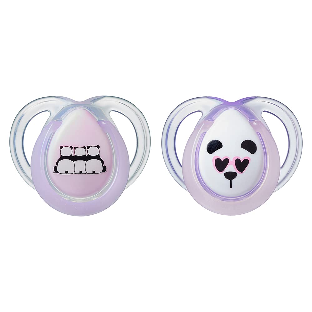 Tommee Tippee Set of 2 Classic Lollipops 0/6 Months (Random Colors Pink/Blue/Transparent)