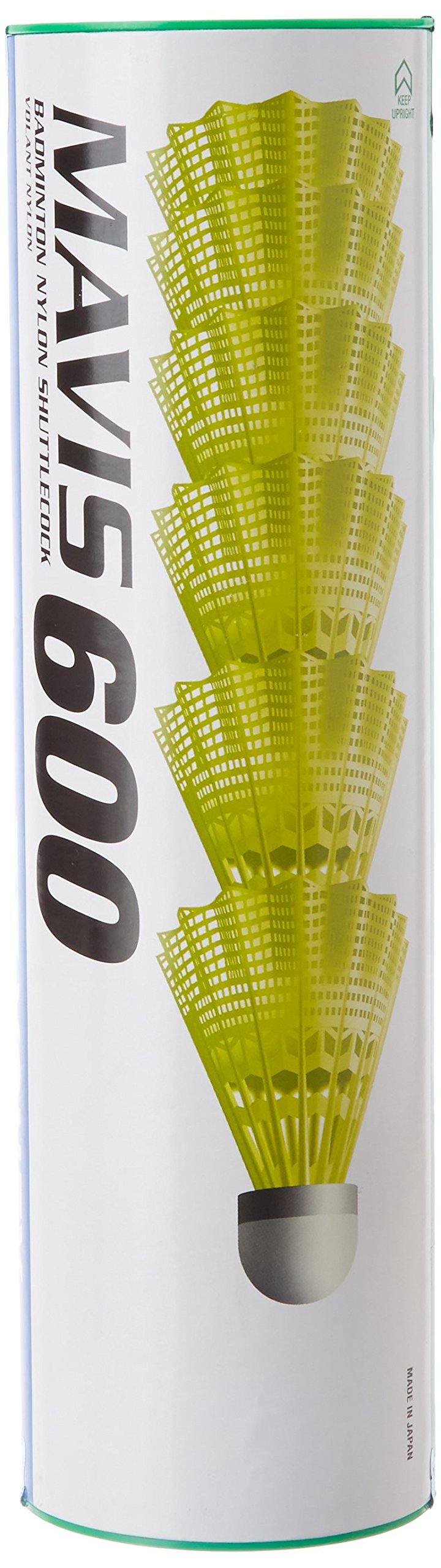 YONEX Mavis 600 Nylon Shuttlecock (Green/Yellow)