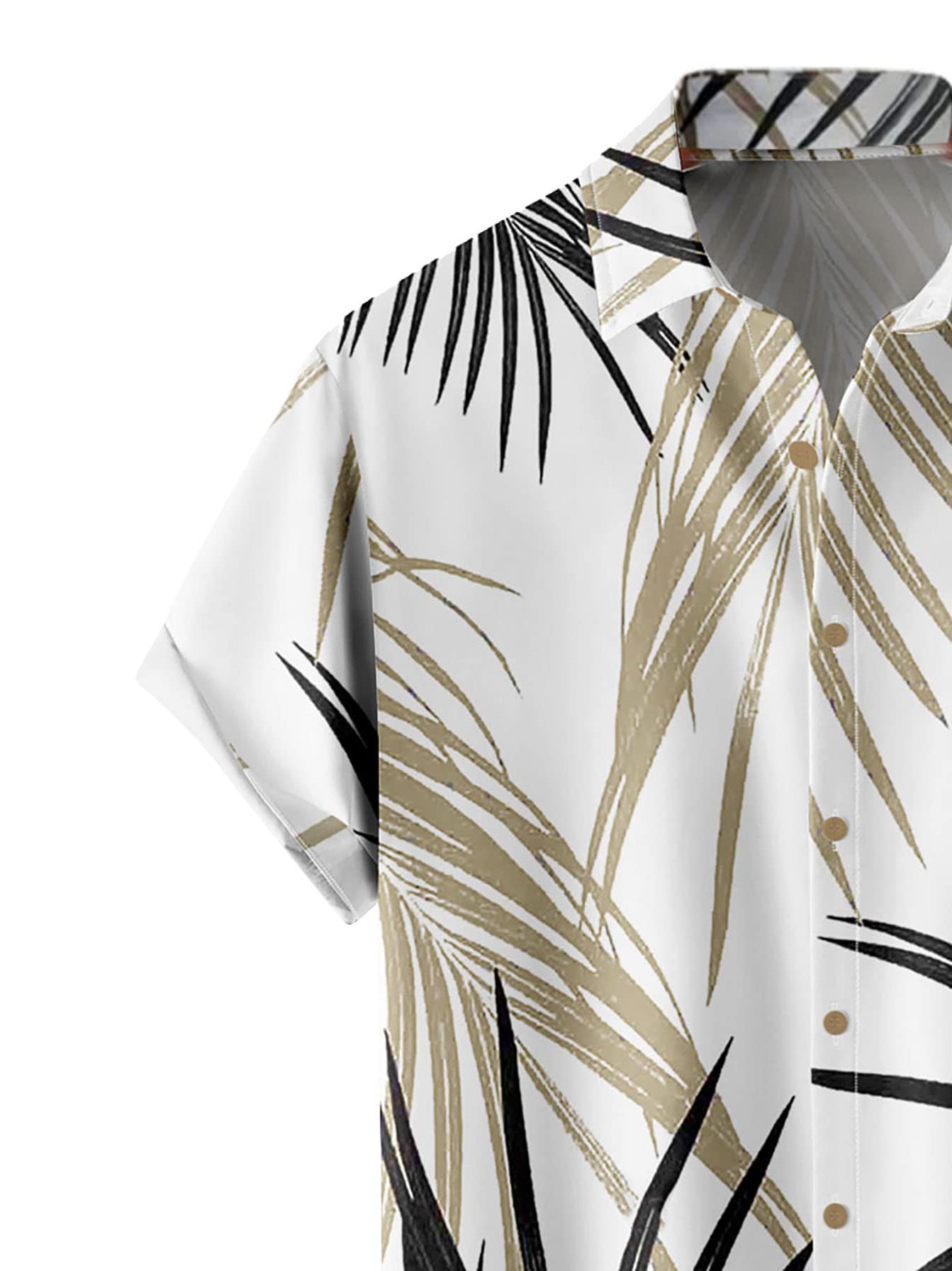 WRITKC Hawaiian Shirts for Men Loose Short Sleeve Mens Beach Shirts Resort Casual Shirts