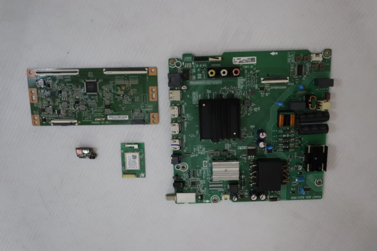 Television Repair Kit for Hisense 50R6E3 with TV Main Board + Power Supply + TCon + Cables