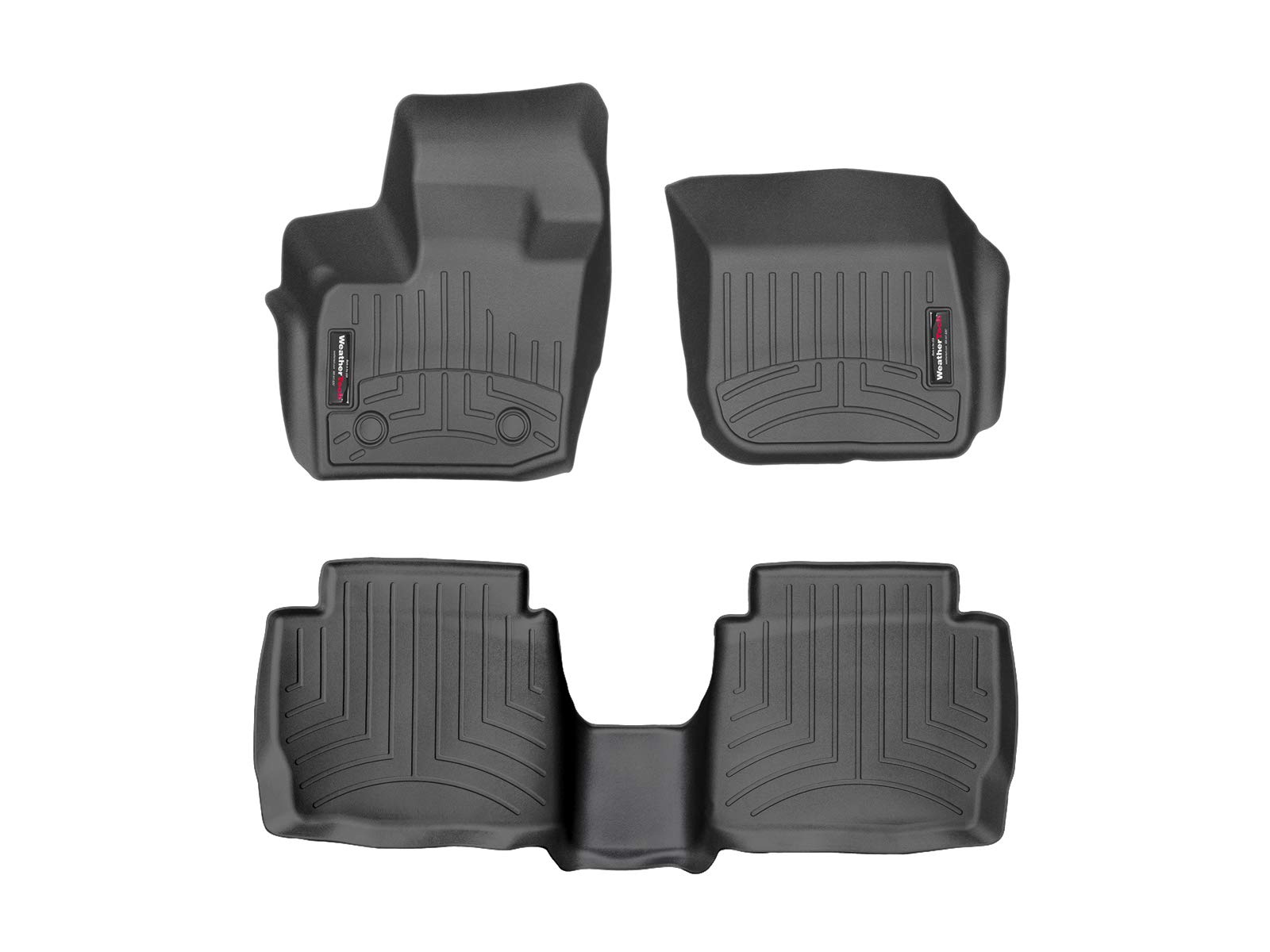 WeatherTech Custom Fit FloorLiners for Fusion, MKZ - 1st & 2nd Row (449611-444832), Black