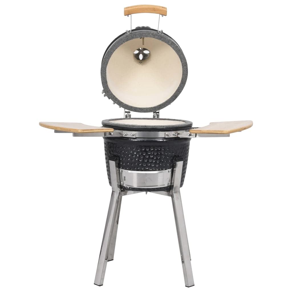VRAXO Kamado Barbecue Grill Smoker Ceramic 31.9",Outdoor Grills-64.77lbs