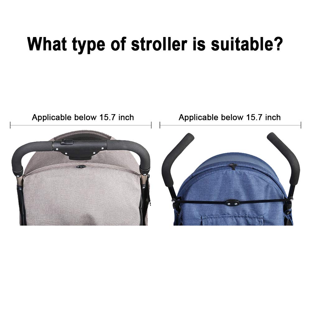 Tieesa Stroller Rain Cover Universal Size, Baby Travel Weather Shield, Weather Cover for Stroller, Windproof Rainproof Snowproof Dustproof Sunshade