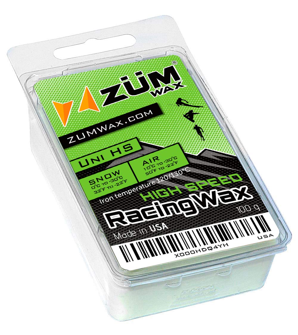 ZUMWax Ski/Snowboard/Nordic/Cross-Country Racing Wax Bundle - Universal RUB ON & Iron ON HIGH Speed Waxes