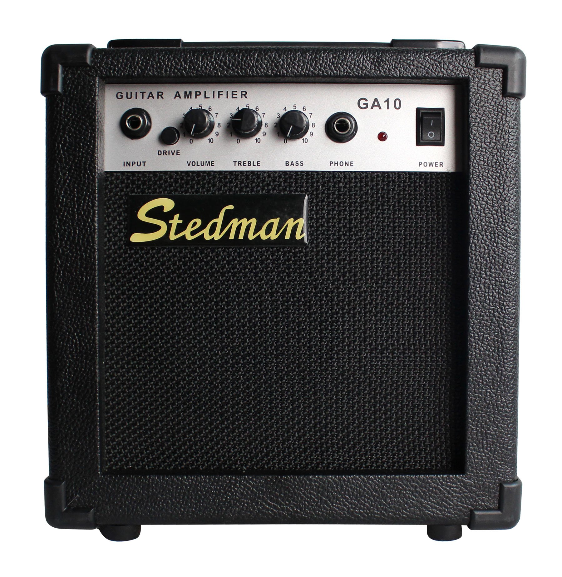 YMC 10-Watt Electric Guitar Combo Amplifier with Boost Switch and 1/4" Headphone Out, Starter Amp -Black