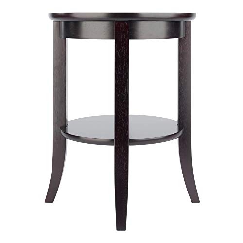 Winsome Genoa Occasional Table, Dark Espresso & Wood Genoa Occasional Table, Espresso