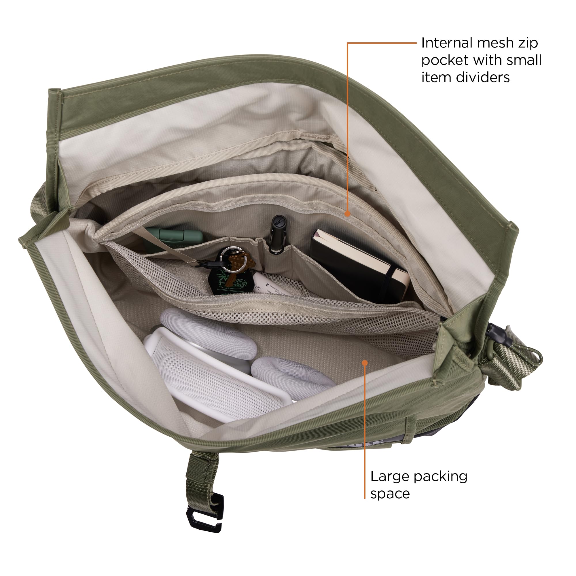 Thule Paramount 14L Crossbody Bag - Crossbody Bag for Women and Men - Padded Laptop Sleeve fits 14" Laptop or Tablet