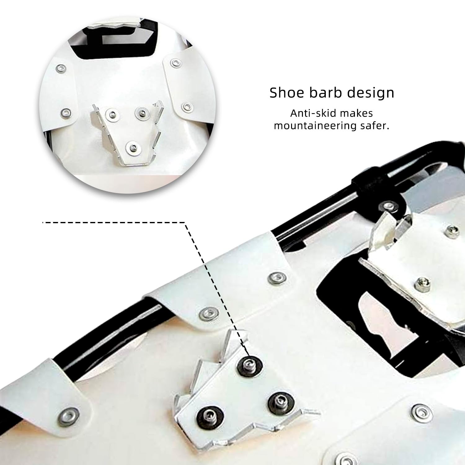 Xtrempro Snowshoes Snow Terrain Lightweight Ergonomic Design Lightweight Aluminum Alloy with 13 Point Crampons 120/160/210/300 lbs. Capacity- 21"/25"/30β/36" (Black, 25)