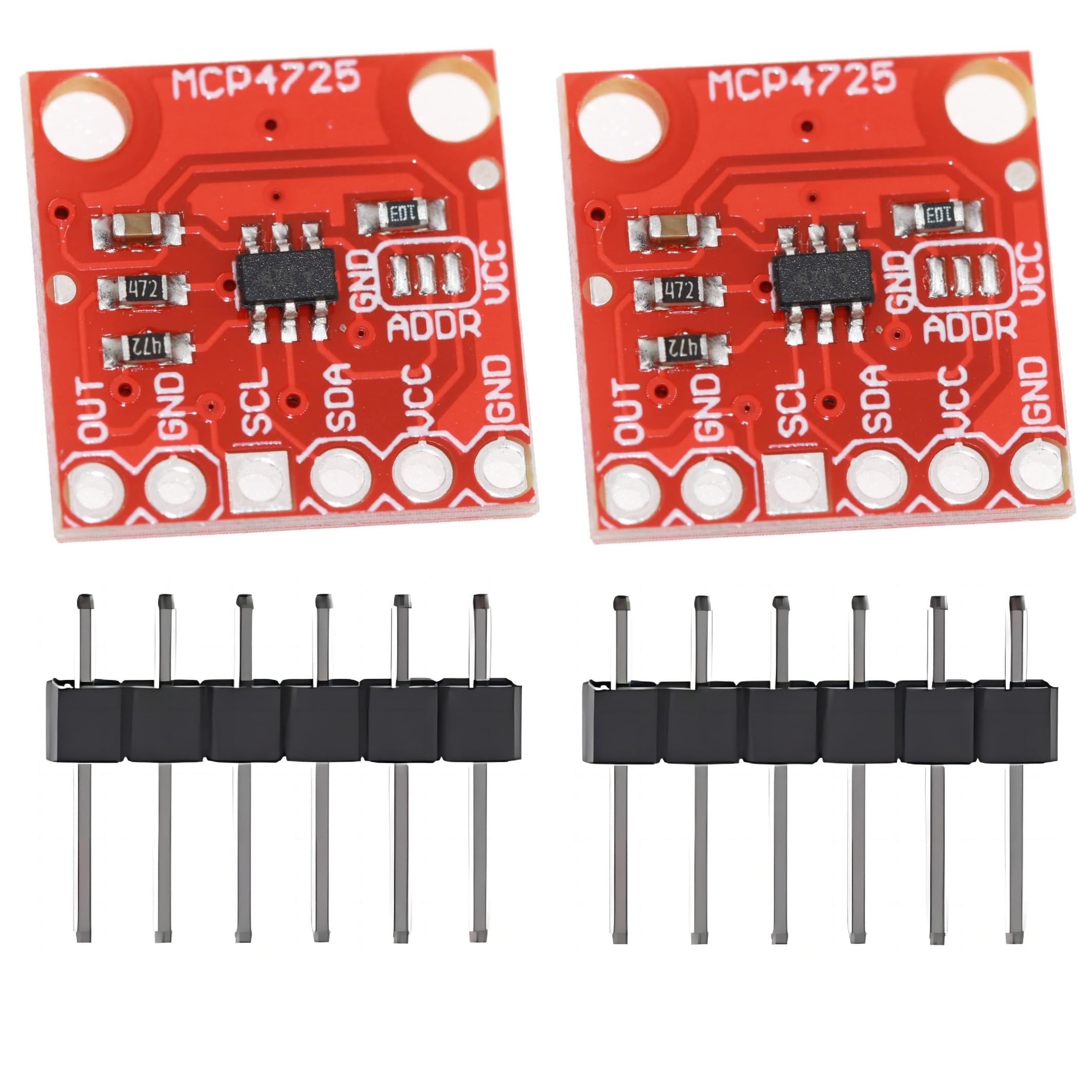 WWZMDiB 2PCS MCP4725 12-bit I2C IIC DAC Development Board Breakout Board Internal EEPROM Storage Settings for Arduino