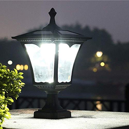 Xungzl Victoria Outdoor LED Solar Column Headlights Fence Door Post Headlights IP65 Waterproof Rust-Proof Garden Villa Landscape Lights Home Engineering Column Headlights