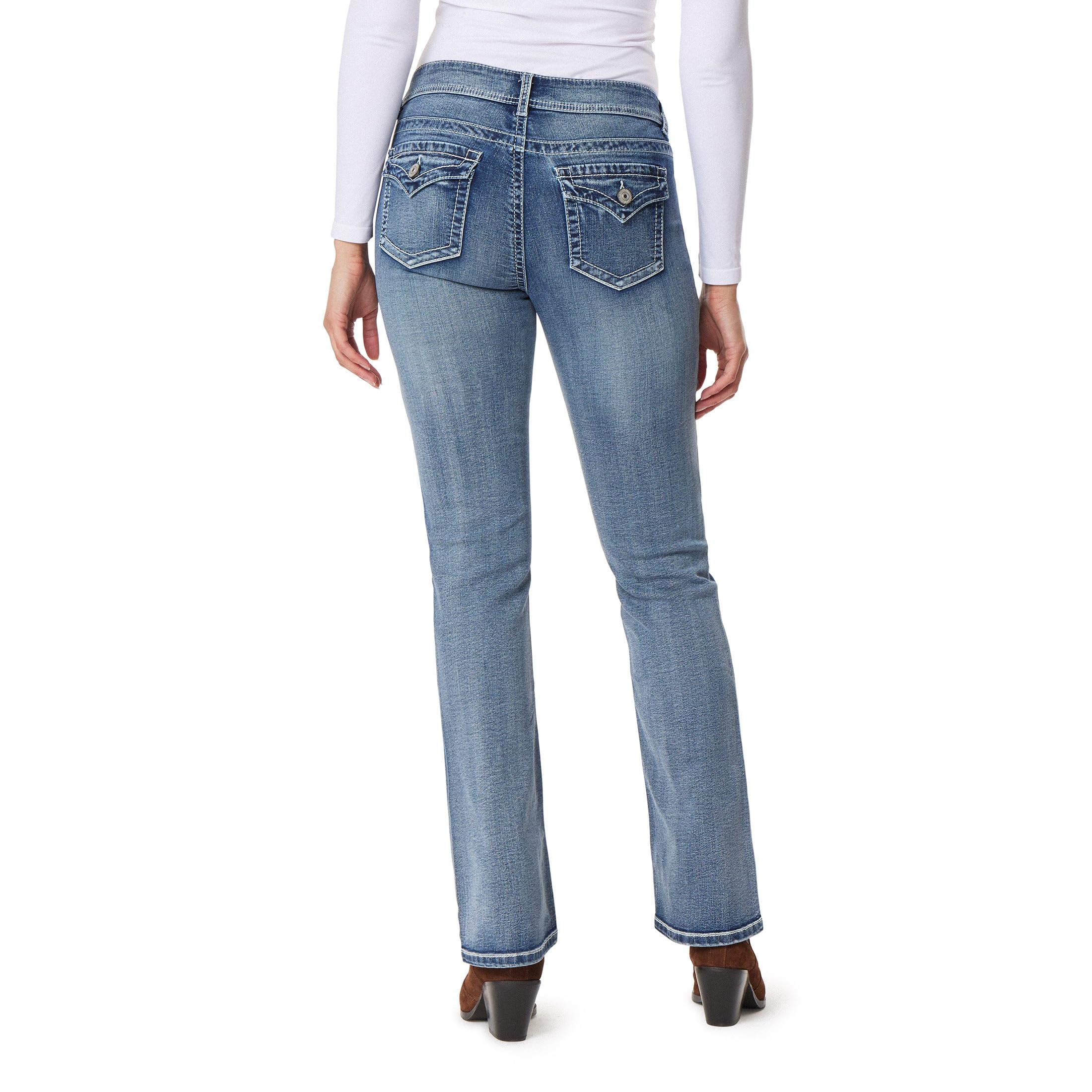 WallFlower Women's Feisty Curvy Skinny Low Rise Insta Stretch Juniors Jeans, Ice, 11